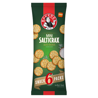 Bakers Cheese Mini Cheddars 6 x 33g | PnP