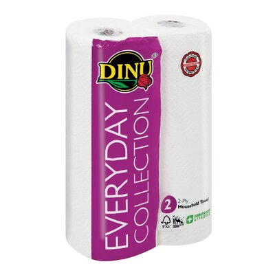 Dinu Plain White Roller Towel 2 Pack | PnP