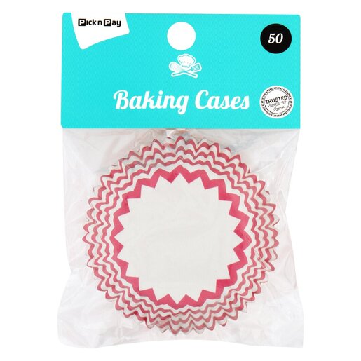 PnP 50pc Baking Cases Pink Chevron Strip | PnP
