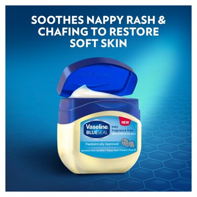 Vaseline Blue Seal Baby Fragrance Free Petroleum Jelly 250ml | PnP