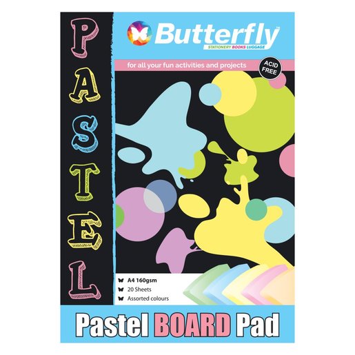 Butterfly A4 Pastel Board Pad 20 Sheets | Smart Price Specials | PnP Home