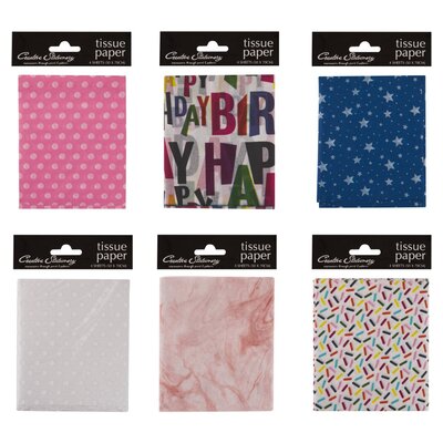 Creative Decor Tissue Paper Plain 4 Pack | PnP