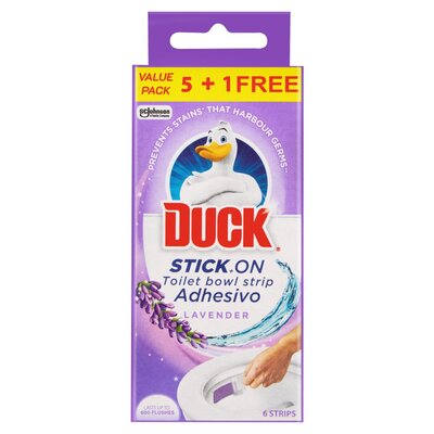 Duck Lavender Toilet Stick Ons 6 Pack | PnP