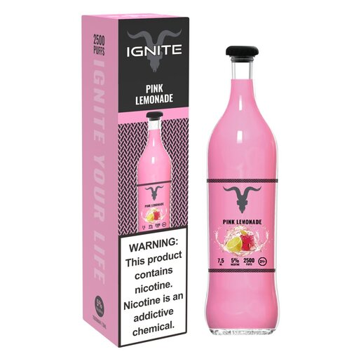 Ignite Pink Lemonade 5% 2500 Puffs Disposable Vape Pen | PnP