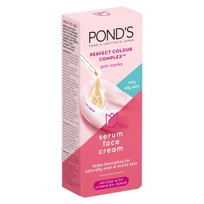 Ponds Perfect Colour Complex Serum Cream for Very Oily Skin 40ml ...