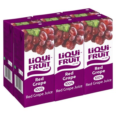 Liqui-Fruit Long Life Fruit Juice Red Grape 200ml x 6 | PnP