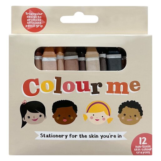 Colour Me World Crayon Tri Grip Skin Tone 12 Pack | Smart Price ...