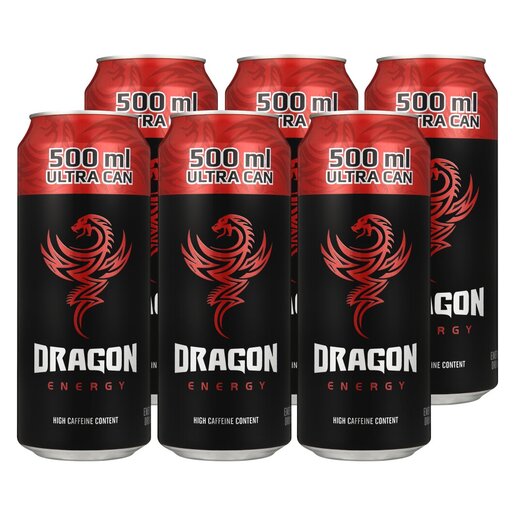 Dragon Energy Original Red Energy Drink 6 x 500ml | PnP