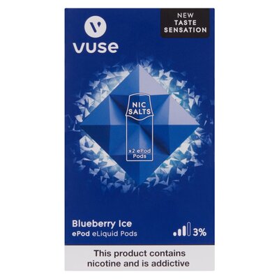 Vuse Blueberry Ice 3% Nicotine Salt eLiquid Pods 2 Pack | Smart Price ...