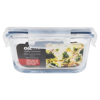 O2 Cook Square Baker Glass 800ml | PnP