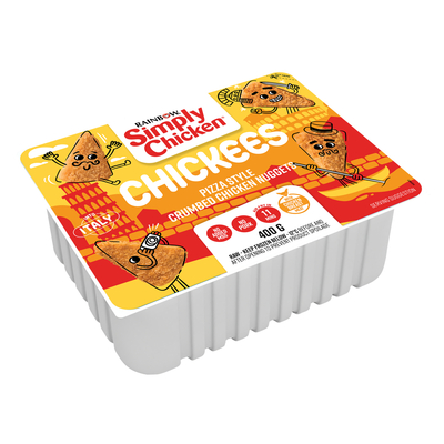 Rainbow Simply Chicken Chickees Pizza Style Crumbed Chicken Nuggets ...