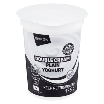 PnP Double Cream Plain Yoghurt 175g | PnP