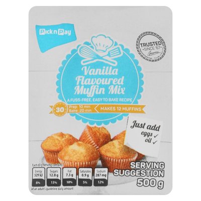 PNP VANILLA MUFFIN CAKE MIX 500GR | PnP