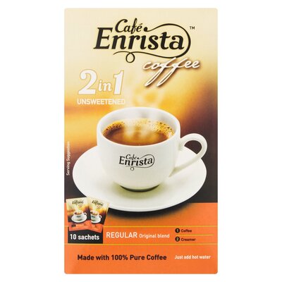 Cafe Enrista 2 In 1 Sugar Free Instant Coffee 12g 10 Sachets | PnP