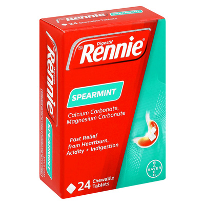 Rennie Spearmint Antacid Tablets 24s | PnP