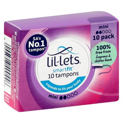 Lil-lets Smartfit Mini Tampons 10 Pack | PnP