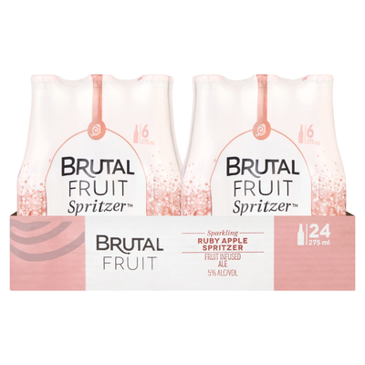 Brutal Fruit Ruby Apple Spritzer 24 x 275ml | Smart Price Specials ...