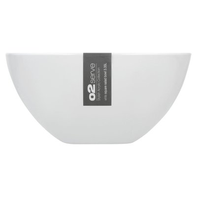 O2 Serve White Square Salad Bowl 3.35L | Smart Price Specials | PnP Home