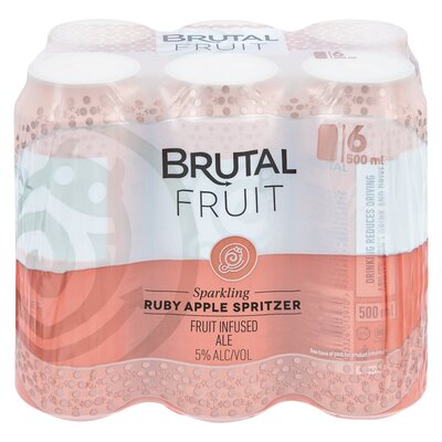 Brutal Fruit Ruby Apple Spritzer 6 x 500ml | PnP