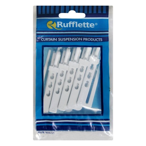 Rufflette White Nylon Adjustable Hooks 10 Pack | PnP
