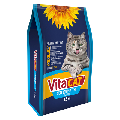 Vitacat Seafood Platter Flavour Cat Food 1.5kg | PnP