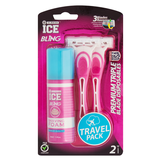 Classico Ice Bling Travel Pack Triple Blade Razor 100g | PnP
