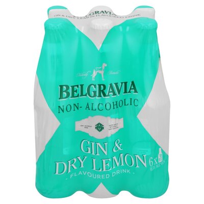 Belgravia Gin & Dry Lemon Non-Alcoholic NRB 275ml x 6 | Smart Price ...
