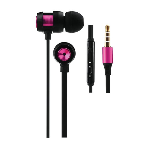 Volkano Earphones Wired With Mic Alloy Series Purple | PnP