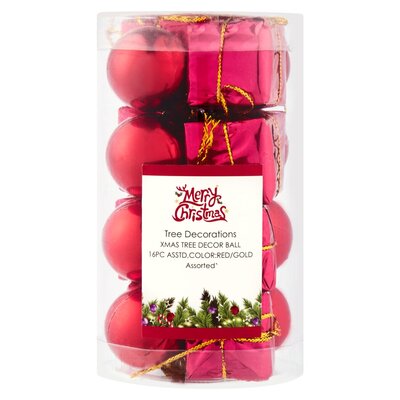 Santa's Village Assorted Tree Decoration 16 Piece | PnP