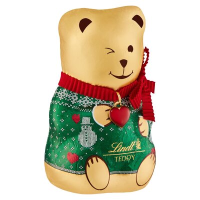 Lindt Hazelnut Flavoured Winking Teddy In Green Jersey 100g | PnP