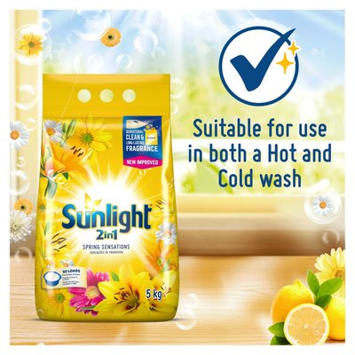 Sunlight Spring Sensations 2in1 Hand Washing Powder Detergent 5kg ...