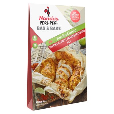 Nando's Peri-Peri Bag & Bake Paprika & Lime Flavoured Seasoning Cook-In ...