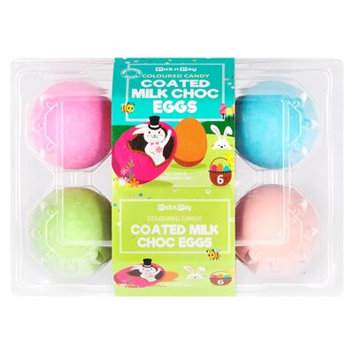 PnP Coloured Hollow Chocolate Eggs 6 Pack | PnP