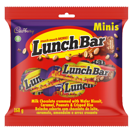 Cadbury Lunch Bar Mnis Treat Bag 168g | PnP