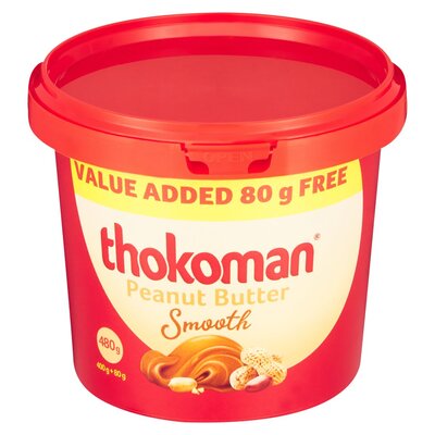Thokoman Peanut Butter Smooth 400g + 80g | PnP