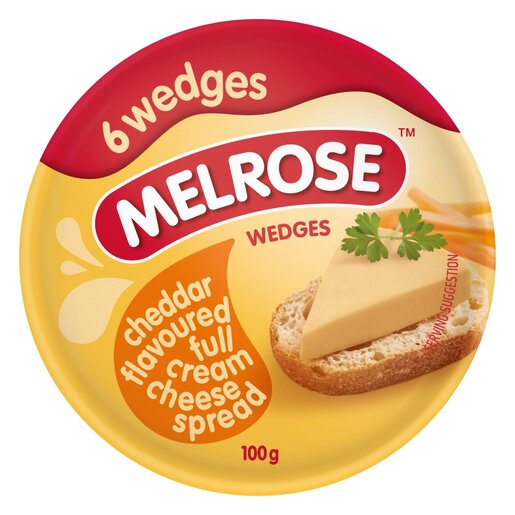 Melrose Cheese Wedges Cheddar 100g | PnP