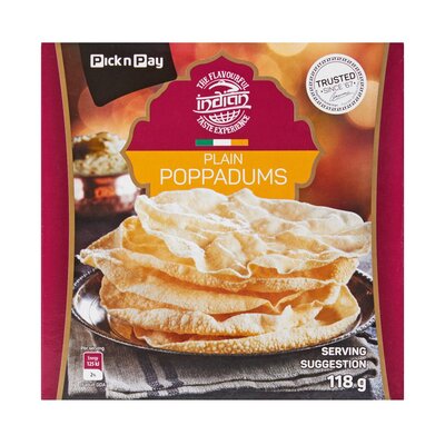 PnP Regular Poppadums 118g | PnP