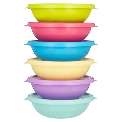 Miss Molly Assorted Baby Feeding Bowl & Lid 6 Pack | PnP