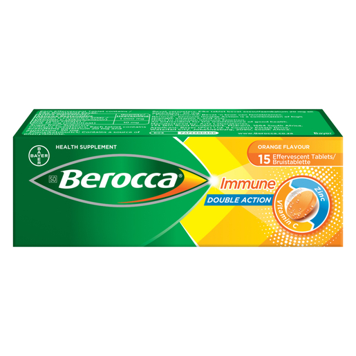 Berocca Immune Double Action Effervescent Tablets 15 Pack | PnP