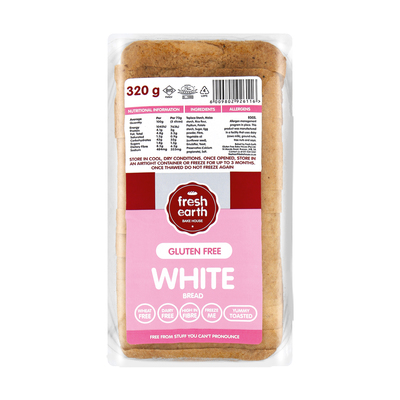 Fresh Earth Gluten Free White Bread 320g X 8 | PnP