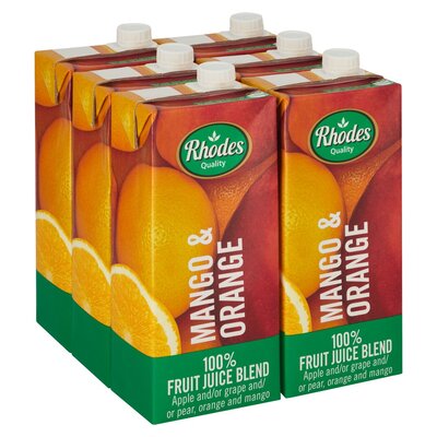 Rhodes 100% Fruit Juice Mango & Orange 1L x 6 | PnP