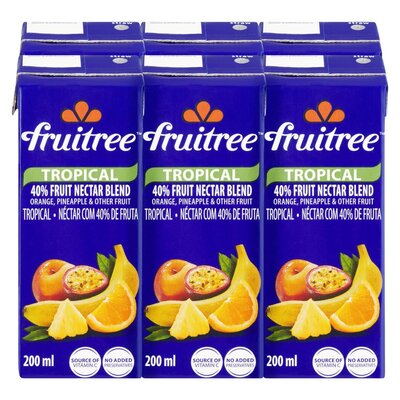 Fruitree 40% Fruit Nectar Blend Tropical 200ml x 6 | PnP