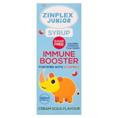 Zinplex Junior Berry Flavour Immune Booster Syrup 200ml | PnP