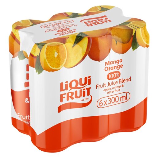 Liqui-Fruit Long Life Mango Orange 300ml x 6 | PnP