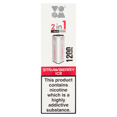 Voom Strawberry Ice 1200 Puffs 50mg 2 In 1 Multi Voom | PnP