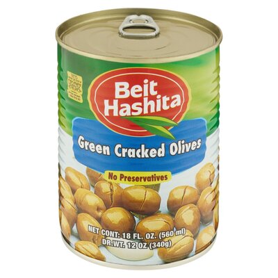Beit Hashita Green Cracked Olives 560g | PnP