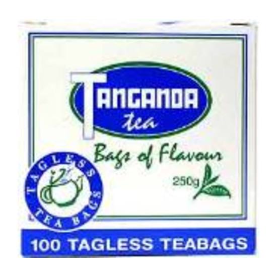Tanganda Tagless Tea Bags 100 Pack | PnP