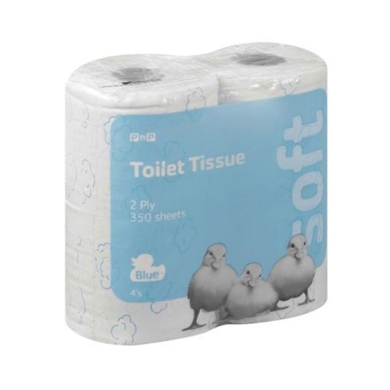 PnP Toilet Paper Blue 2 Ply 4ea | PnP