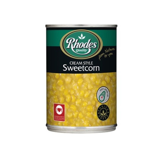 Rhodes Cream Style Corn 410g x 12 | PnP