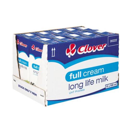 Clover UHT Full Cream Milk 10 x 500ml | PnP